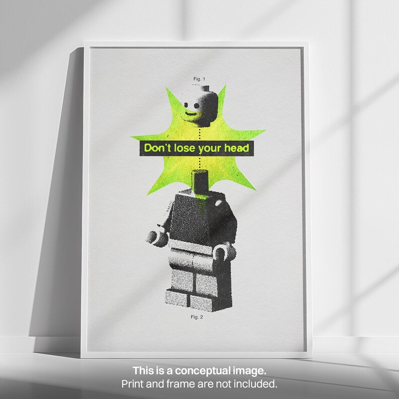 Don't Lose Your Head, Art Print [digital Download] - Etsy