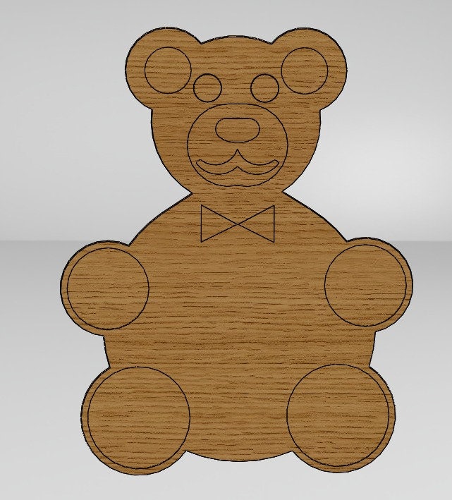 Wood CNC File, 3D STL Files, , Digital Cnc File, Wood Stl File, , Bear ...