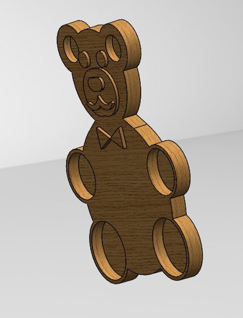 Wood CNC File, 3D STL Files, , Digital Cnc File, Wood Stl File, , Bear ...