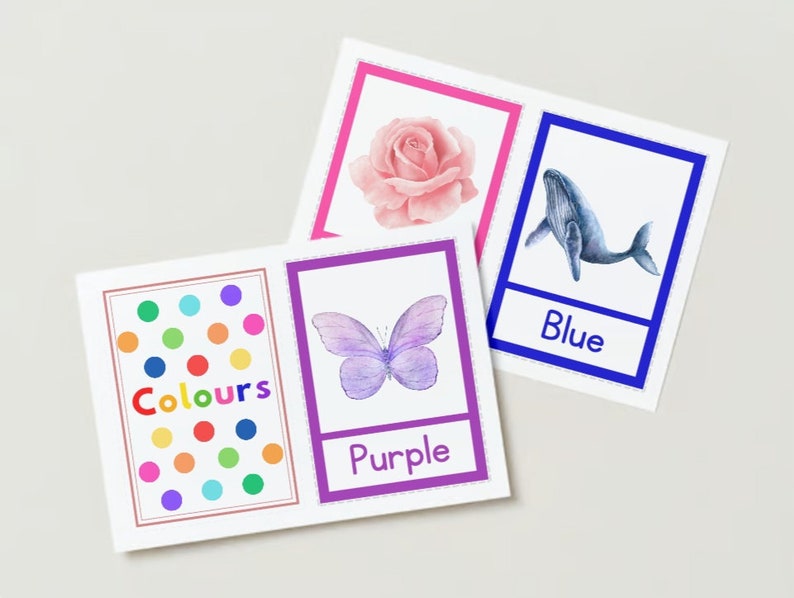 Colour Flash Cards for Educational Learning for Baby and Toddler ...