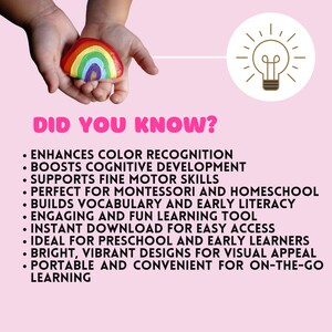 Montessori Color Flashcards L Educational Cards for Preschool L Pre-k ...