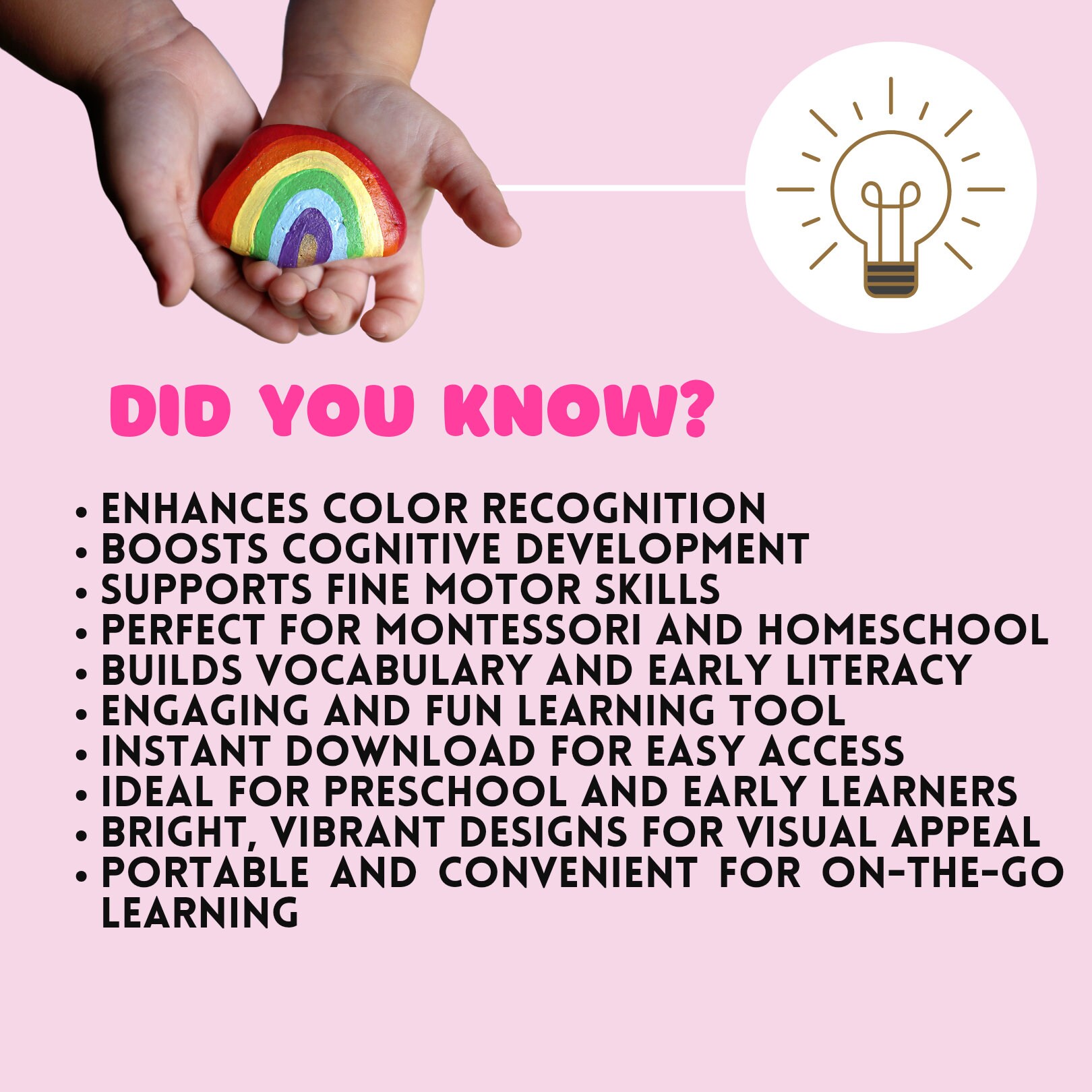 Montessori Color Flashcards L Educational Cards for Preschool L Pre-k ...
