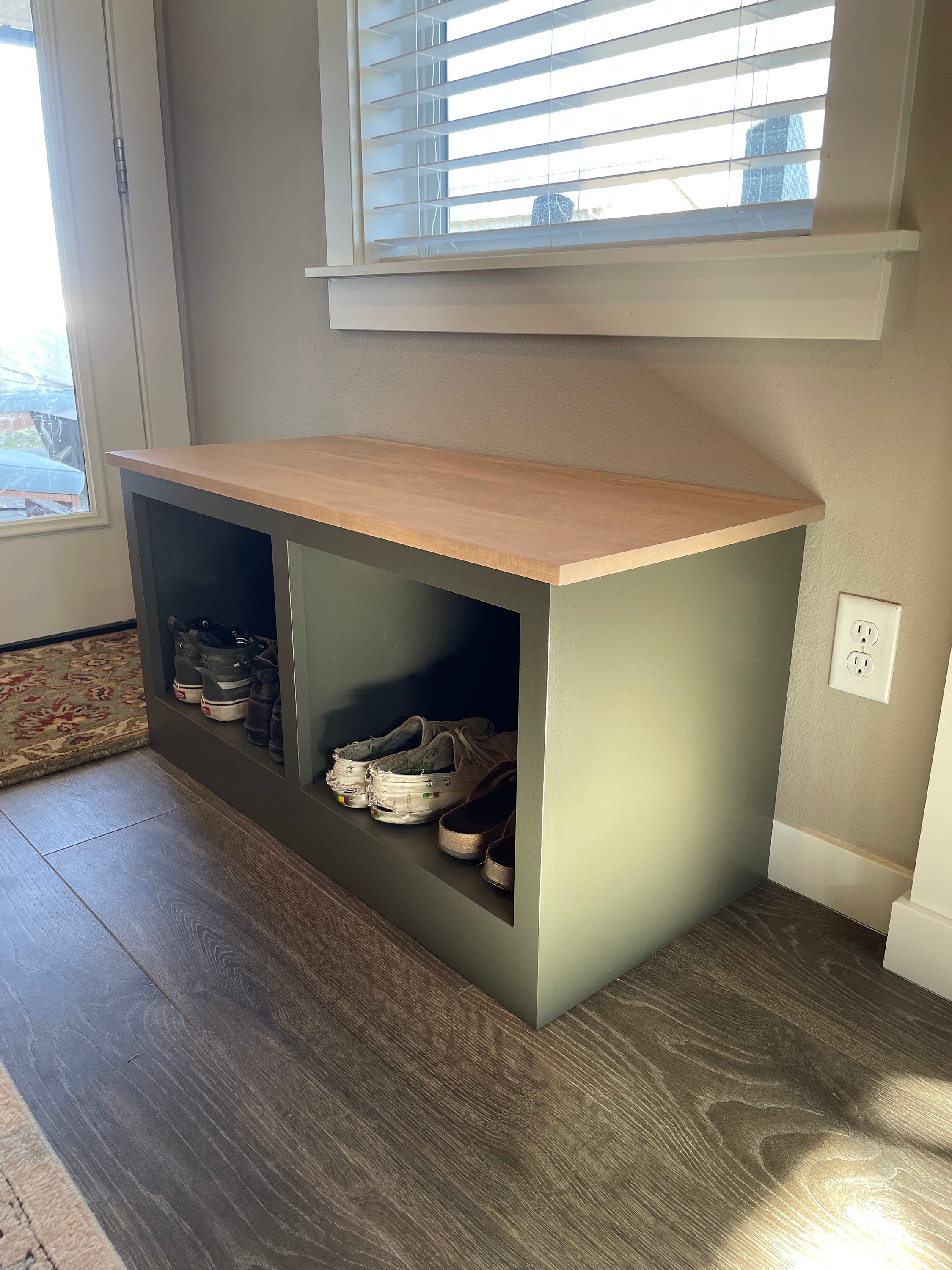 Built in Bench, Bench, Shoe Bench With Cubbies, Hallway Bench With ...