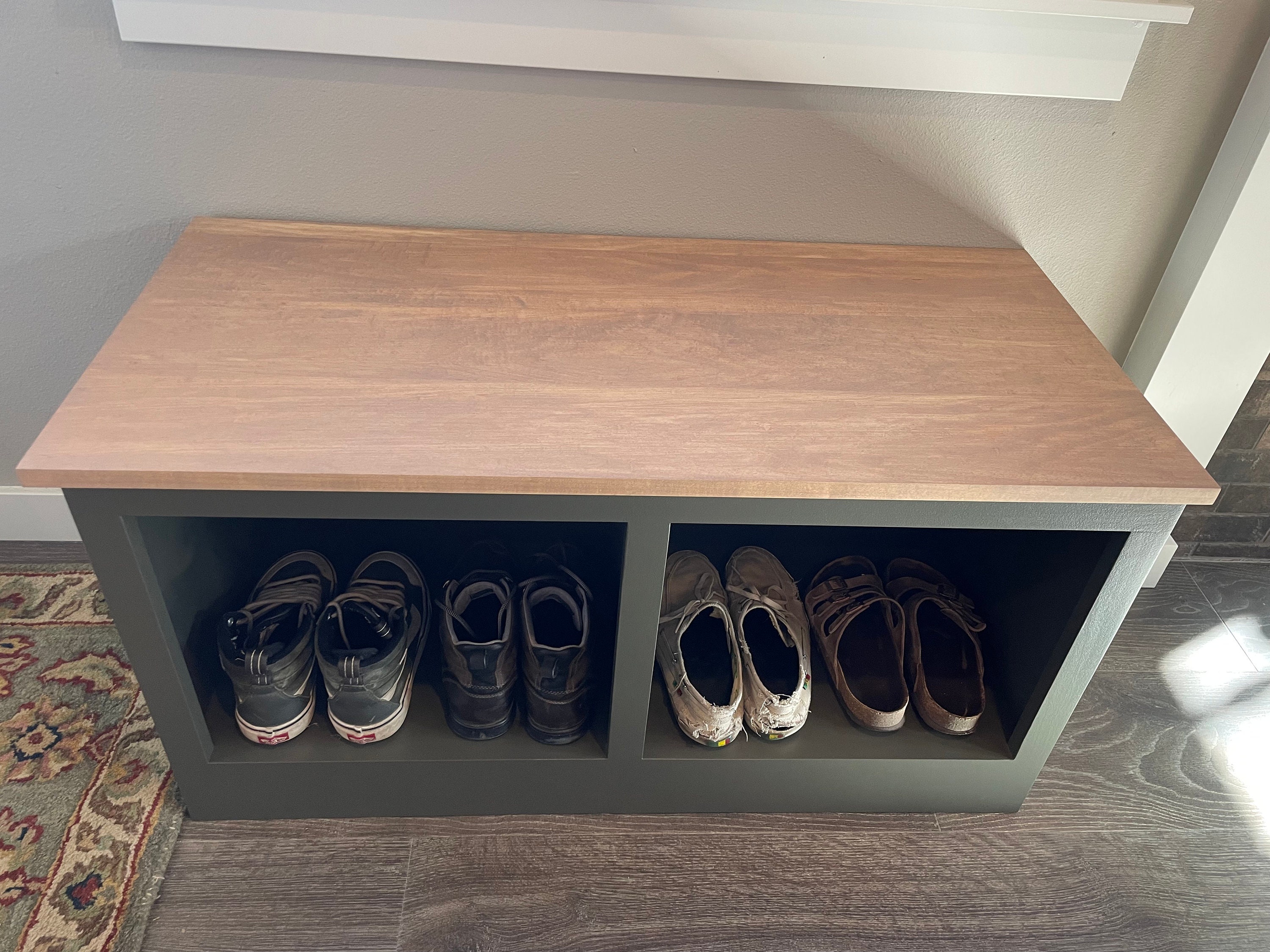 Built in Bench, Bench, Shoe Bench With Cubbies, Hallway Bench With ...