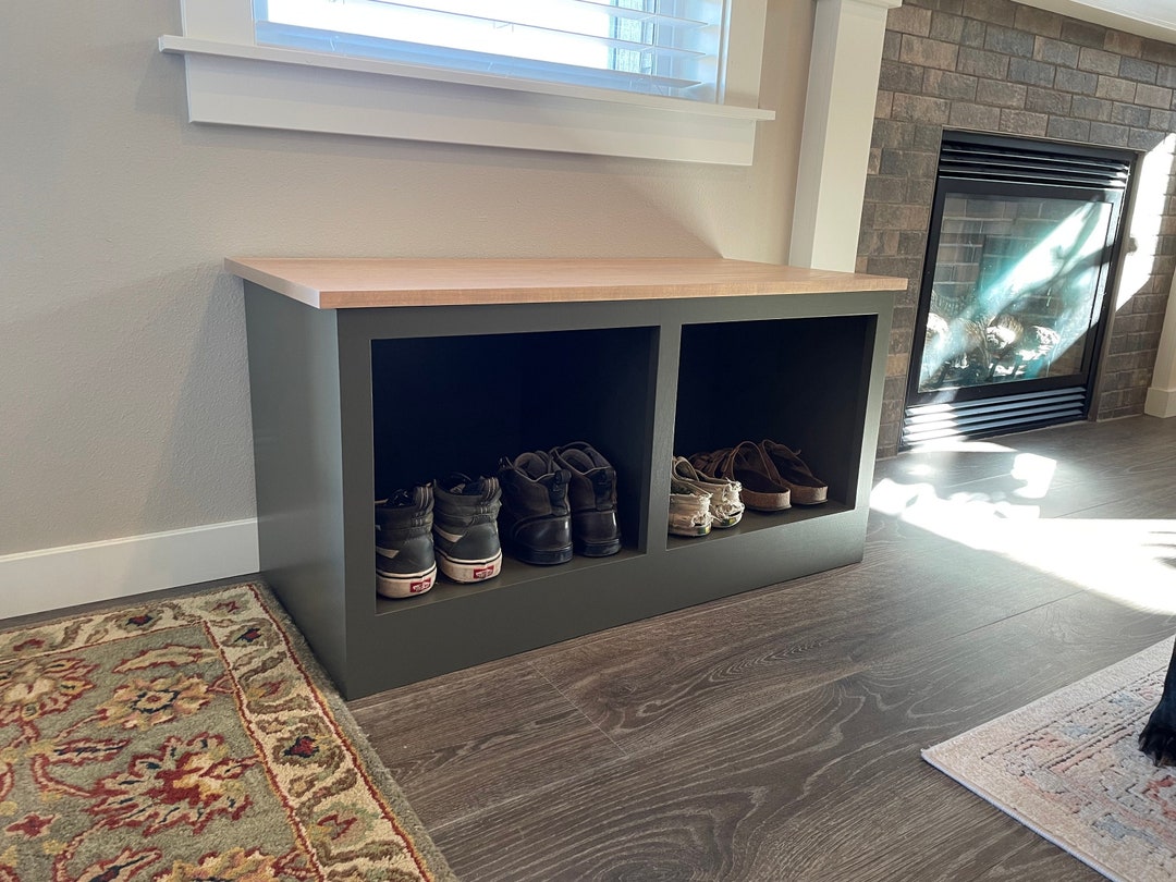 Built in Bench, Bench, Shoe Bench With Cubbies, Hallway Bench With ...