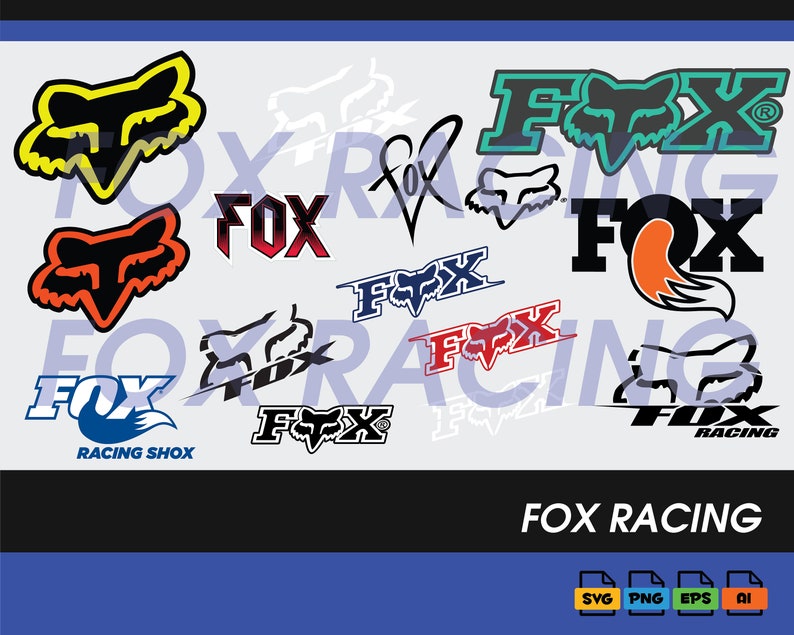 Fox Racing PNG and SVG Files Ready to Use for Cricut and Canva Instant ...