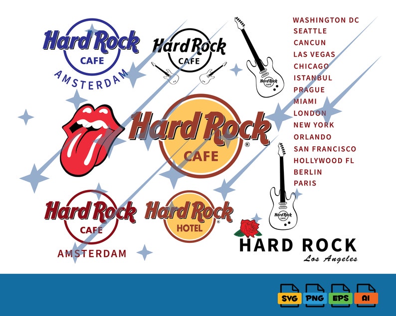 Hard Rock PNG and SVG Files Ready to Use for Cricut Instant Download - Etsy