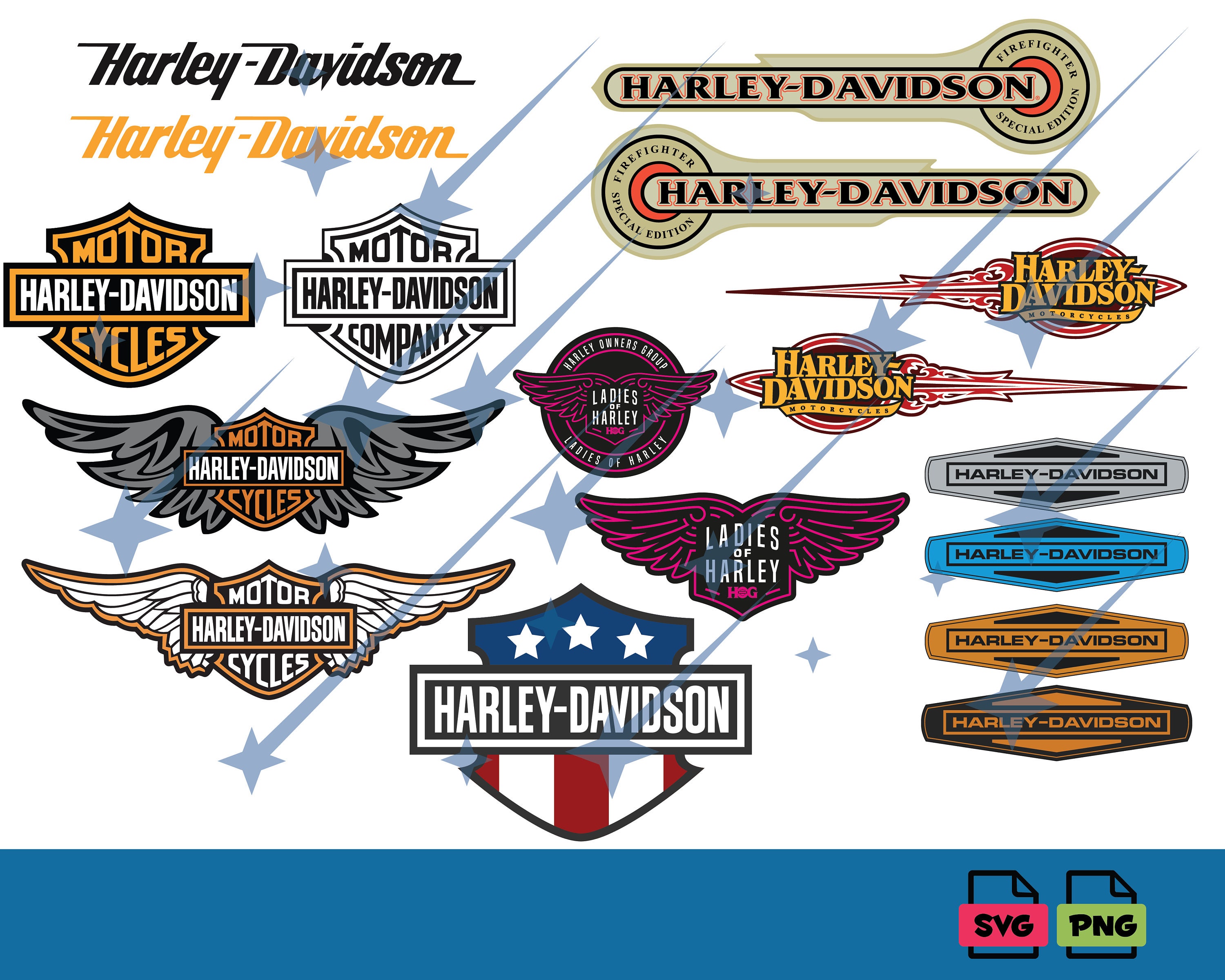 Harley-davidson PNG and SVG Files Ready to Use for Cricut and Canva ...