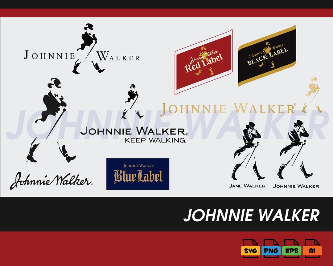 Johnnie Walker PNG and SVG Files Font File SVG Letters Ready to Use for ...