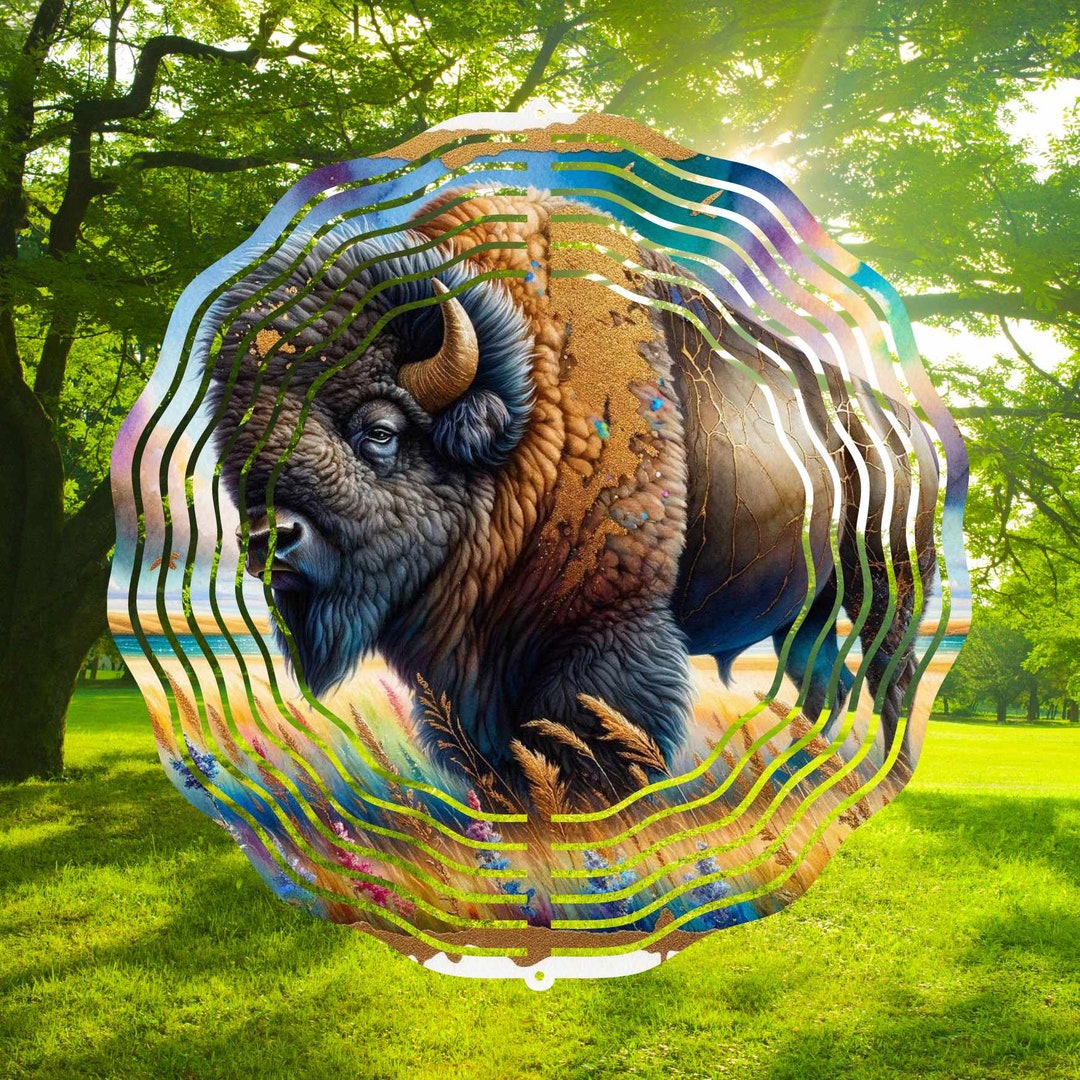 American Bison , Wind Spinner, Sublimation Designs, Cute Design, PNG ...