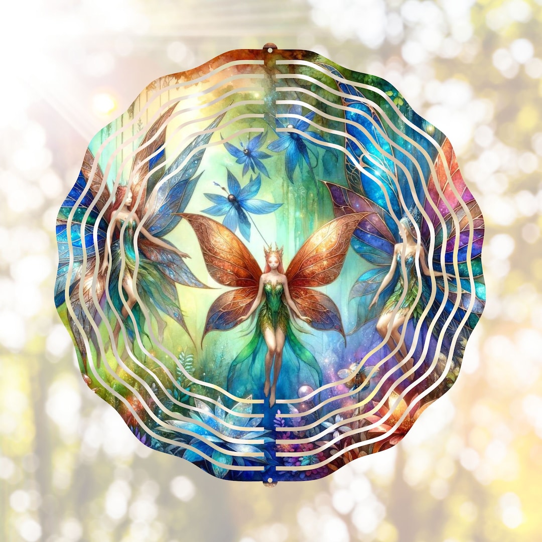 Fairies Wind Spinner PNG, Sublimation Design, Cute Fairies, PNG ...