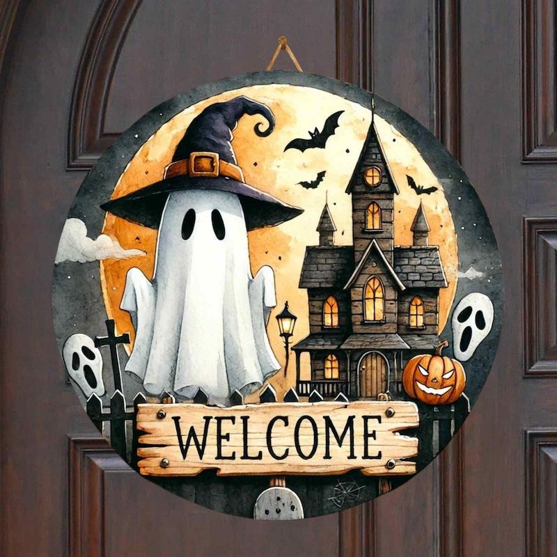 Halloween Signs Round - Etsy