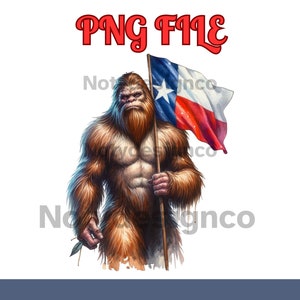 Texas Flag Bigfoot Svg - Etsy