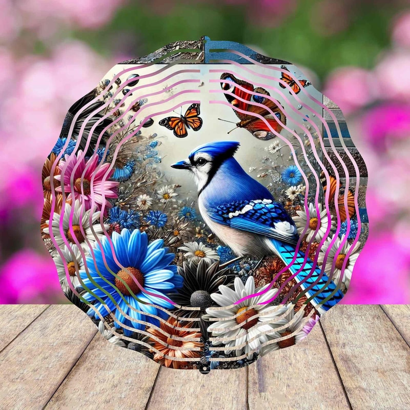 Blue Bird Floral Wall Art - Etsy