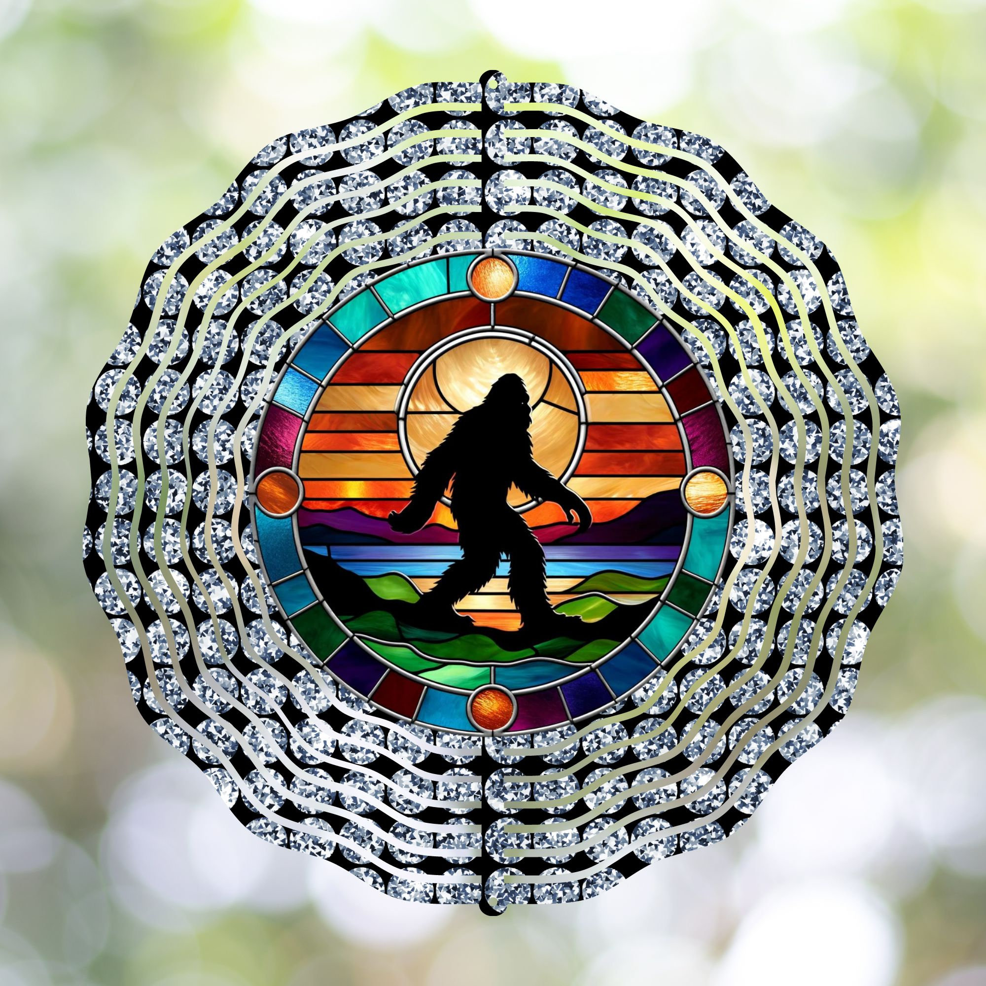 Bigfoot Clipart, Wind Spinner, Sasquatch Sunset Retro, Sublimation ...