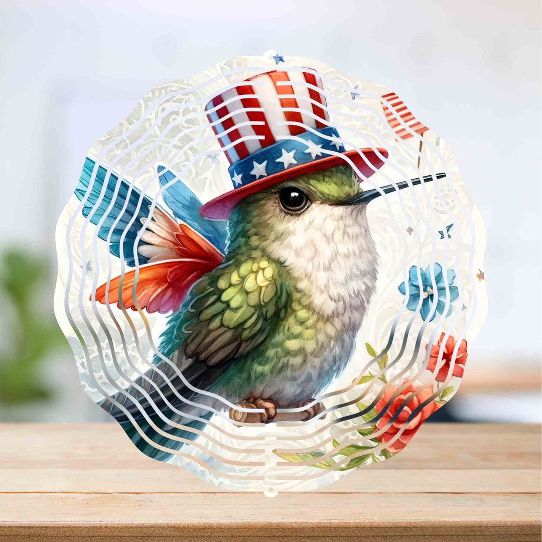 Hummingbird 4th of July, Bird With Hat, Cute Designs, Watercolor ...