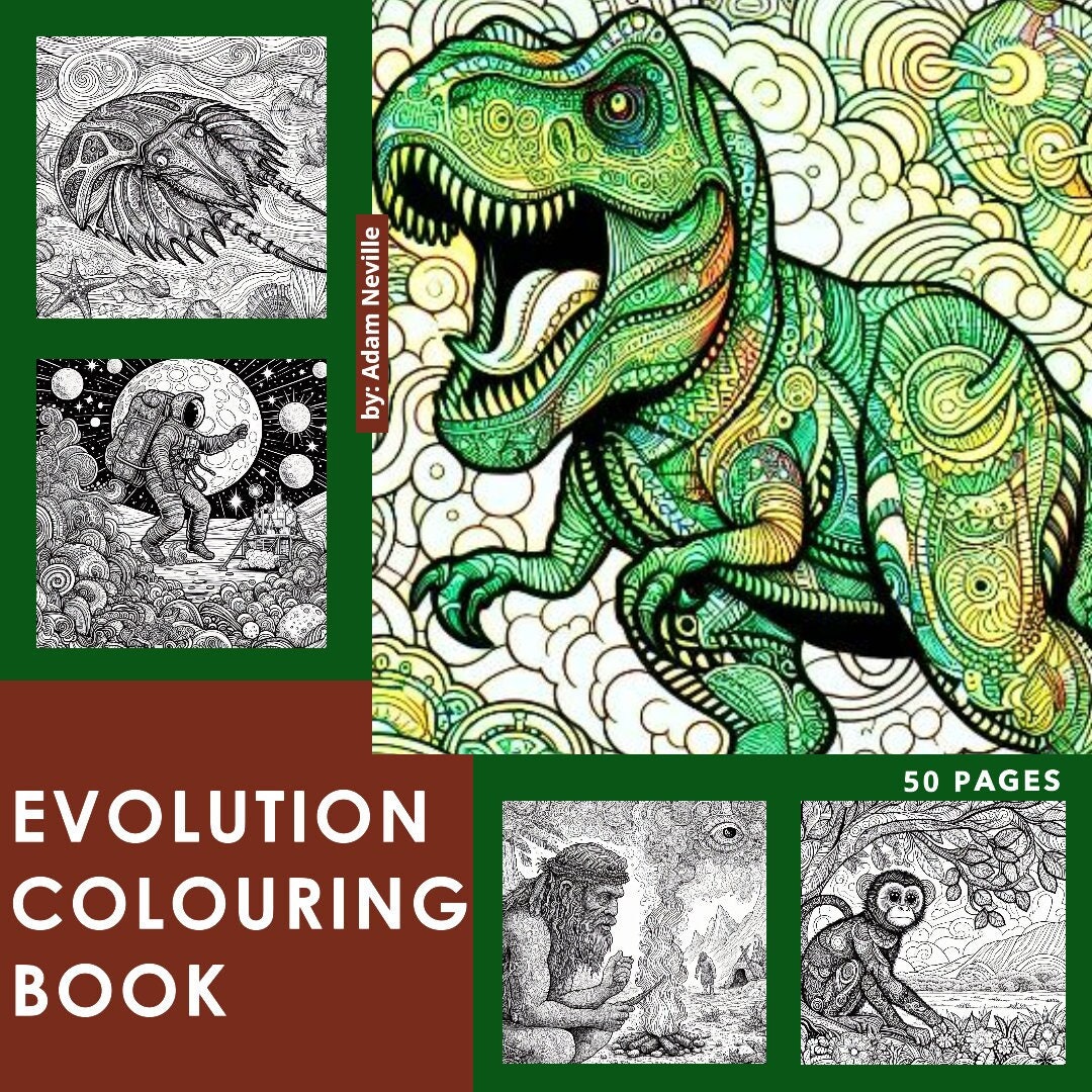 50 Evolution Coloring Pages stages of Evolution, Coloring Book, Fun ...