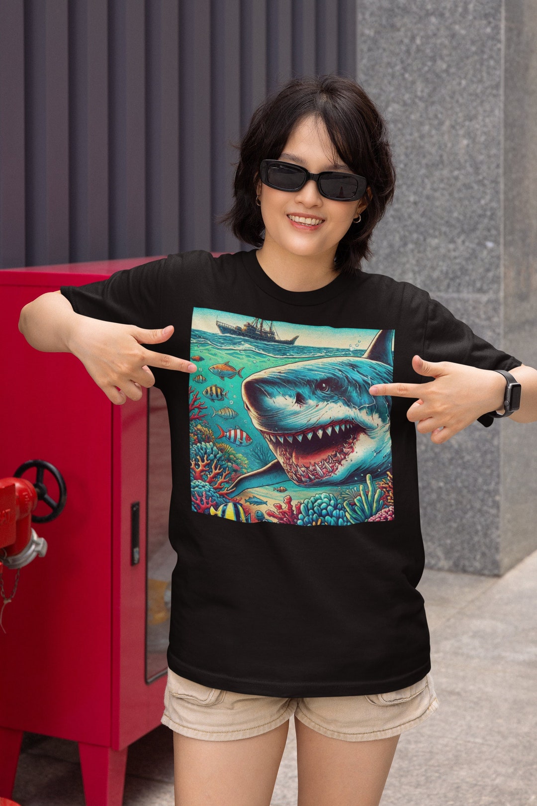 Great White Shark T-shirt, Great White Shirt for Shark Lover, Cool ...