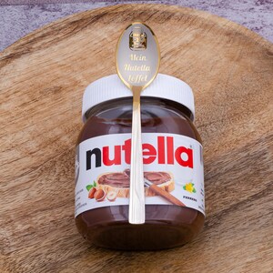Nutella Lover Father Spoon Nutella Spoon Personalized Nut Butter Gift ...