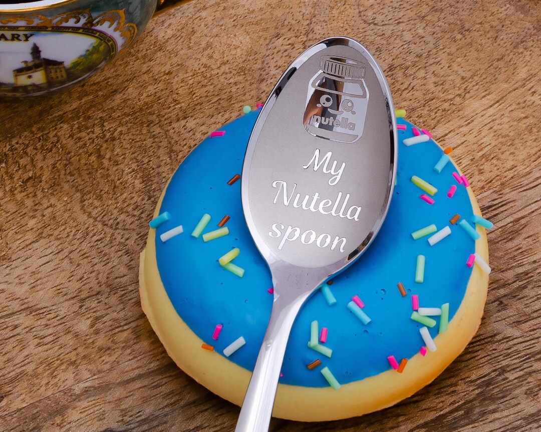 Nutella Lover Father Spoon Nutella Spoon Personalized Nut Butter Gift ...