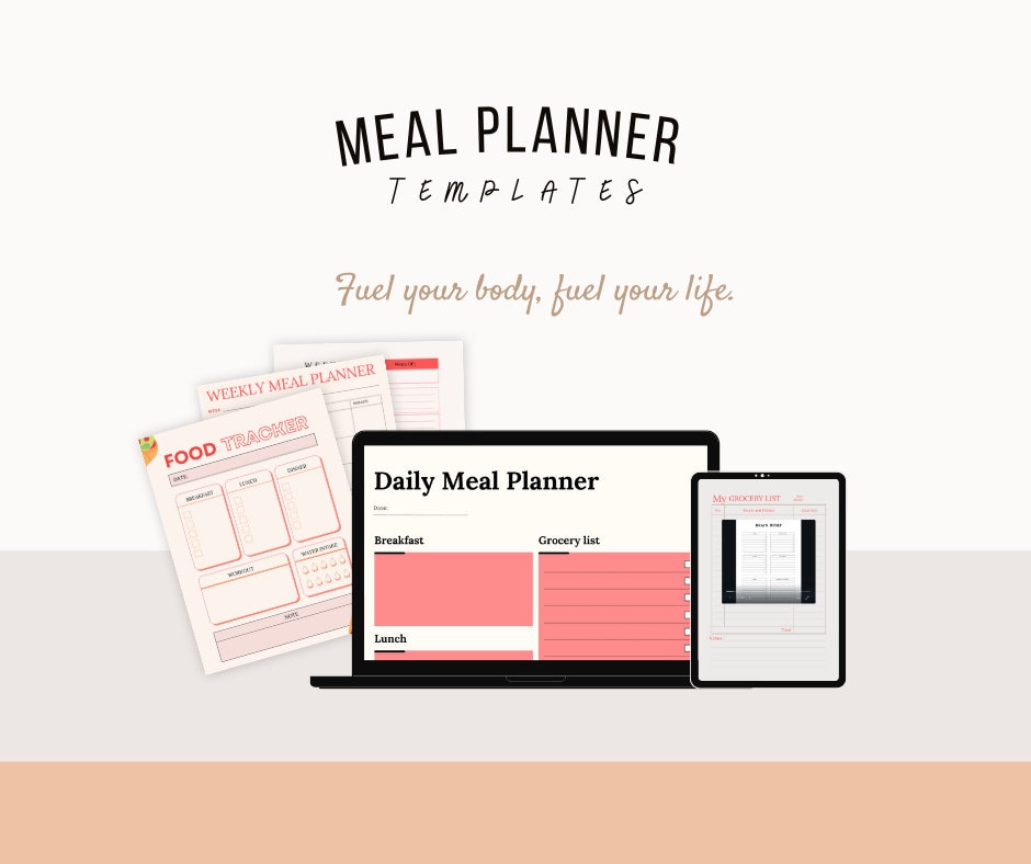 Meal Planner| Menu Planner| Meal Prep| Healthy Eating| Grocery List ...