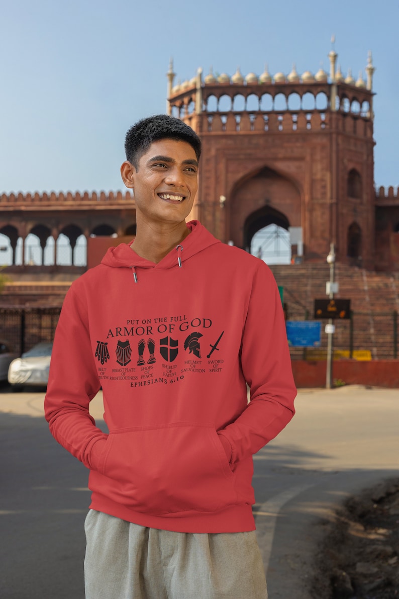 Religious Armor of God Hoodie, Christian Hoodie, Religious Hoodie, Gift ...