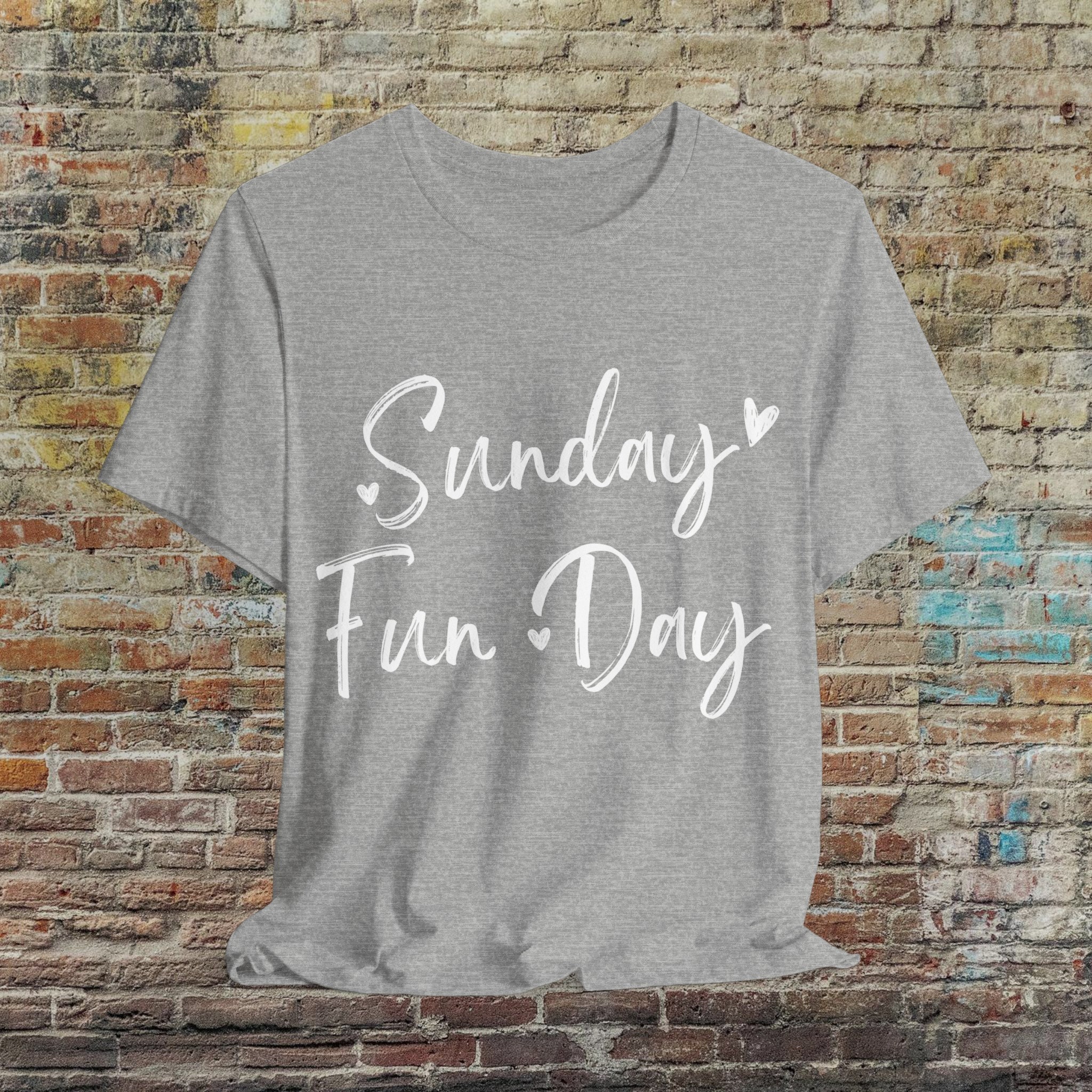 Sunday Fun Day T-shirt, Unisex Bellacanvas 3001, Casual Weekend Tee ...