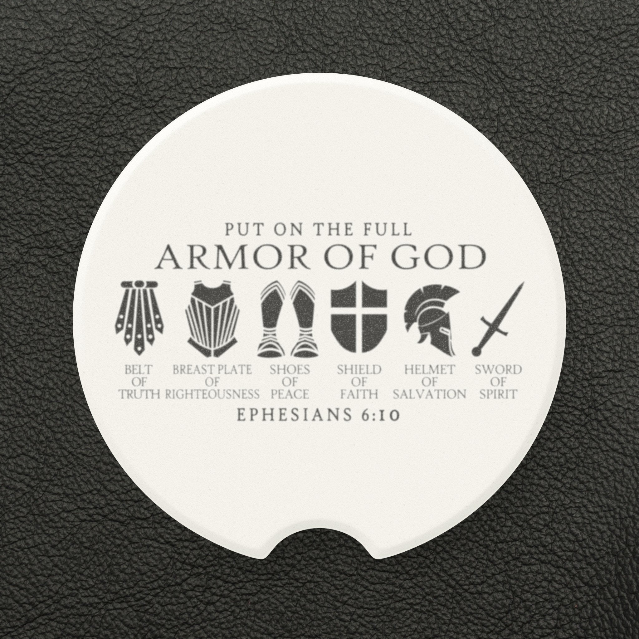 Divine Armor of God Soapstone Car Coaster: Absorbent and Spiritual, Buy ...