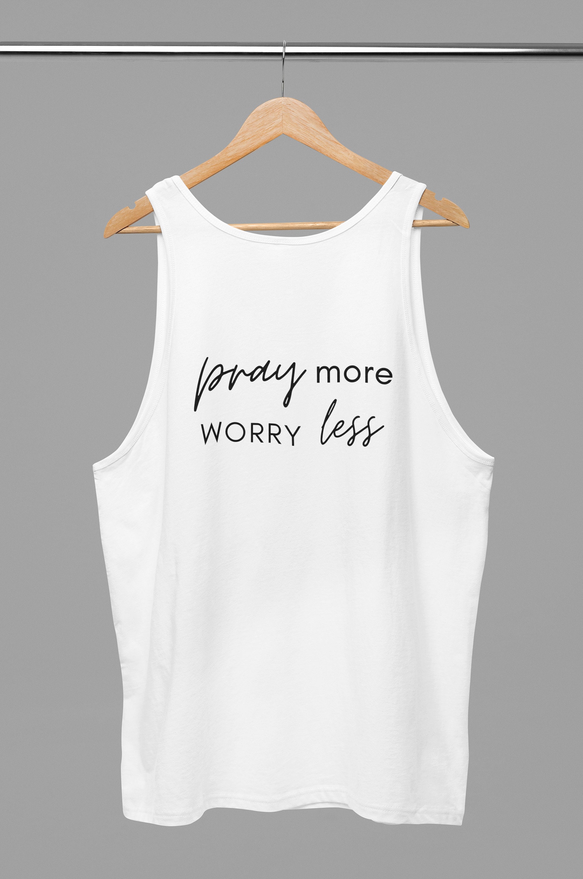 Pray More Worry Less Tank Top, Faith-inspired Sleeveless Shirt for ...