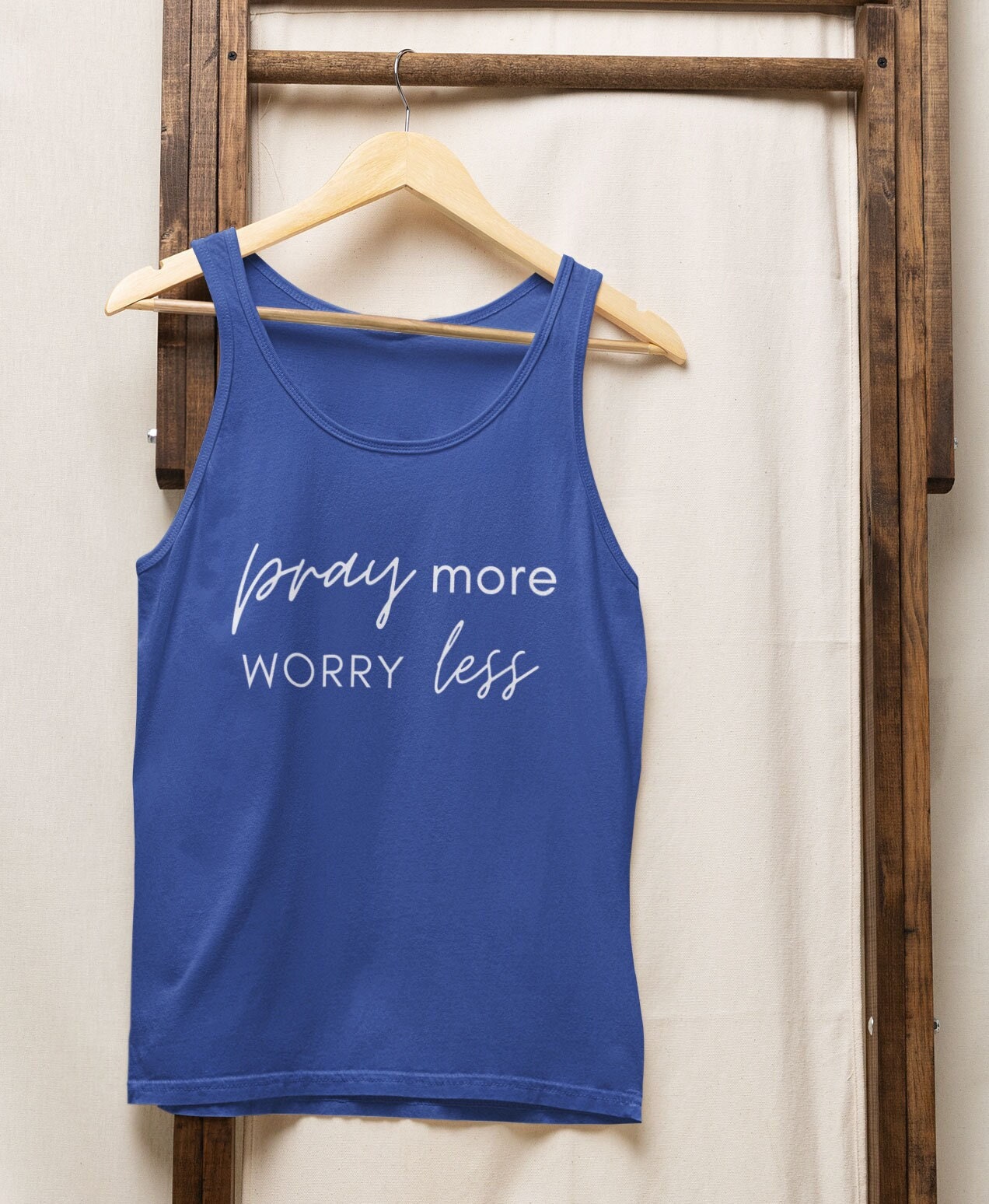 Pray More Worry Less Tank Top, Faith-inspired Sleeveless Shirt for ...