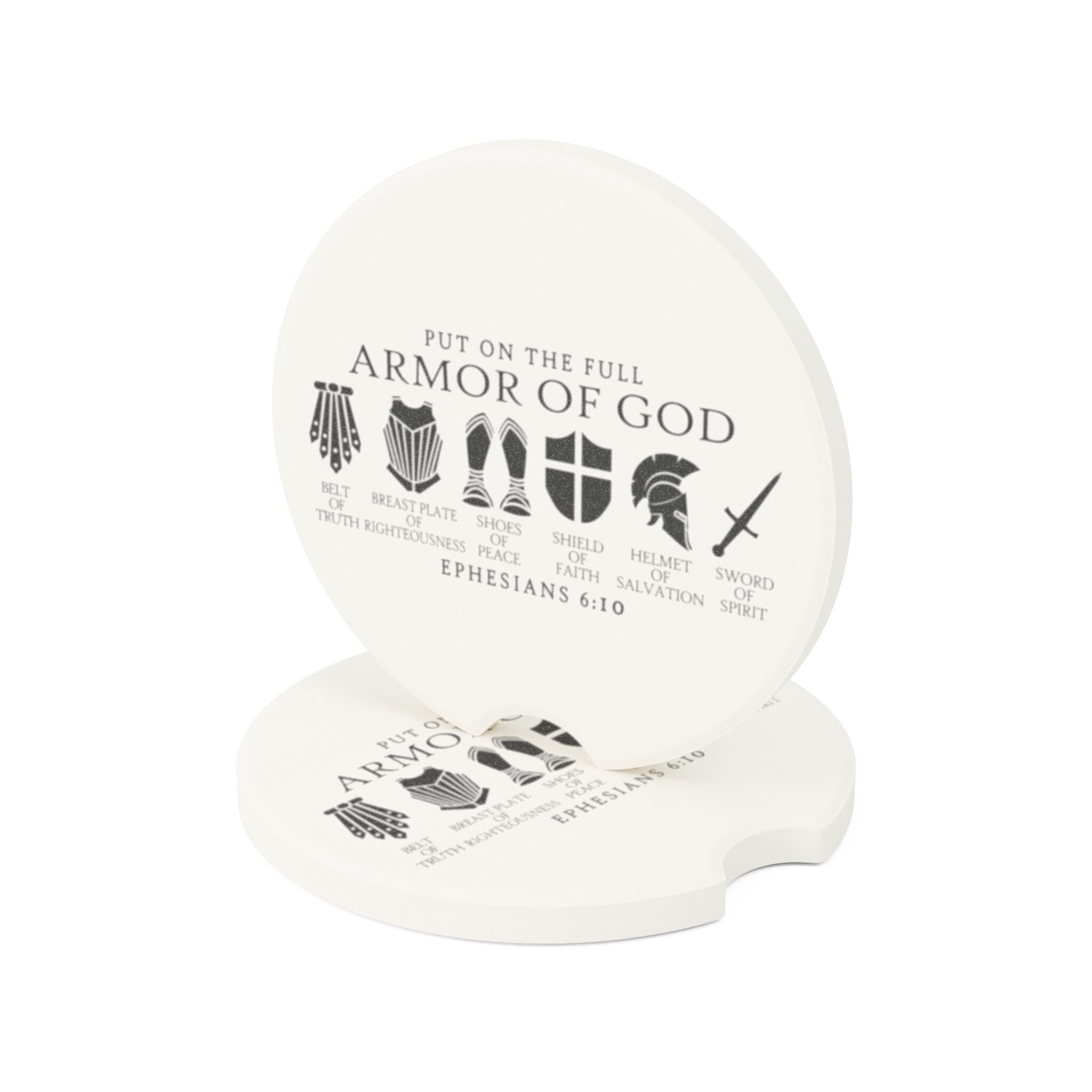 Divine Armor of God Soapstone Car Coaster: Absorbent and Spiritual, Buy ...