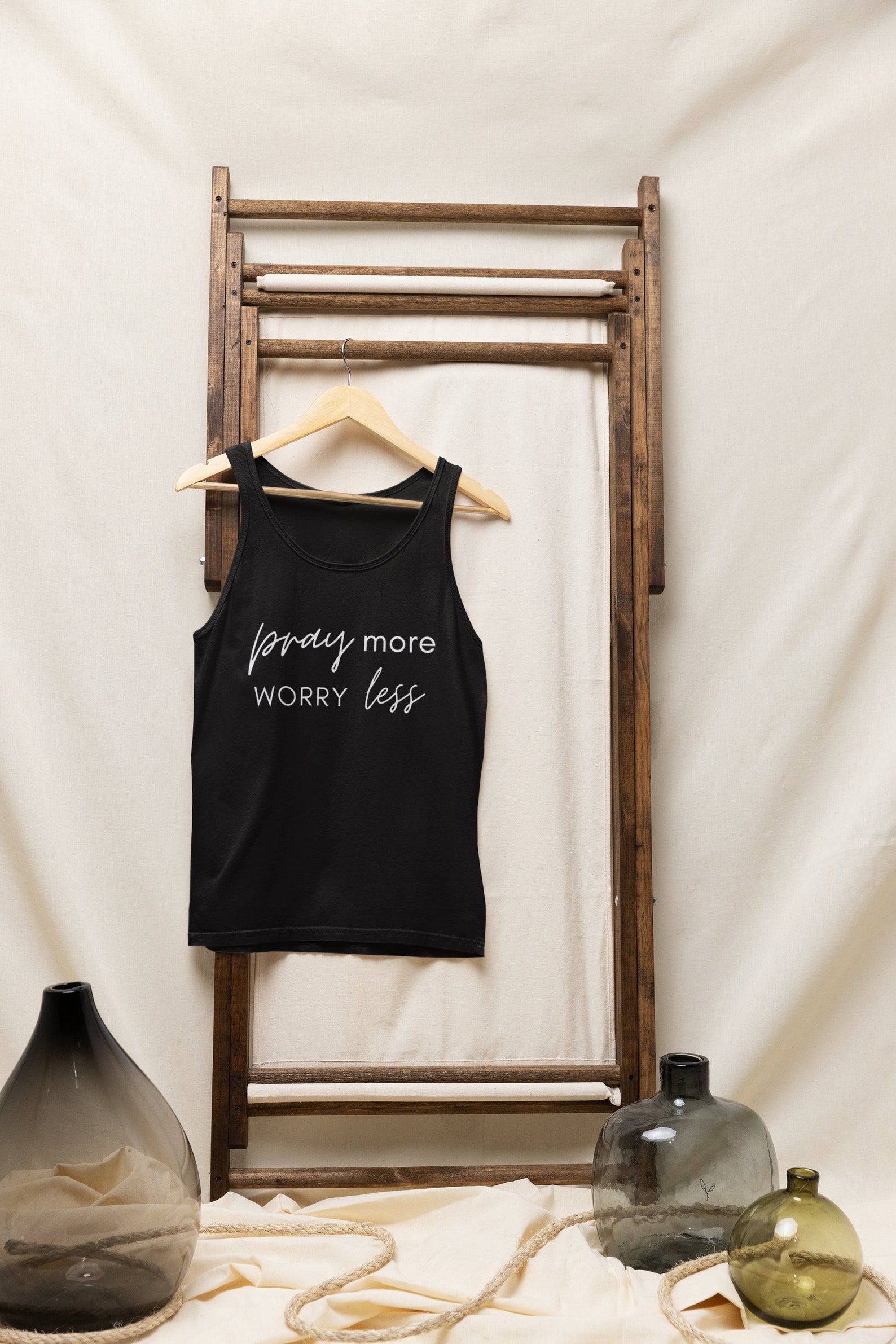 Pray More Worry Less Tank Top, Faith-inspired Sleeveless Shirt for ...