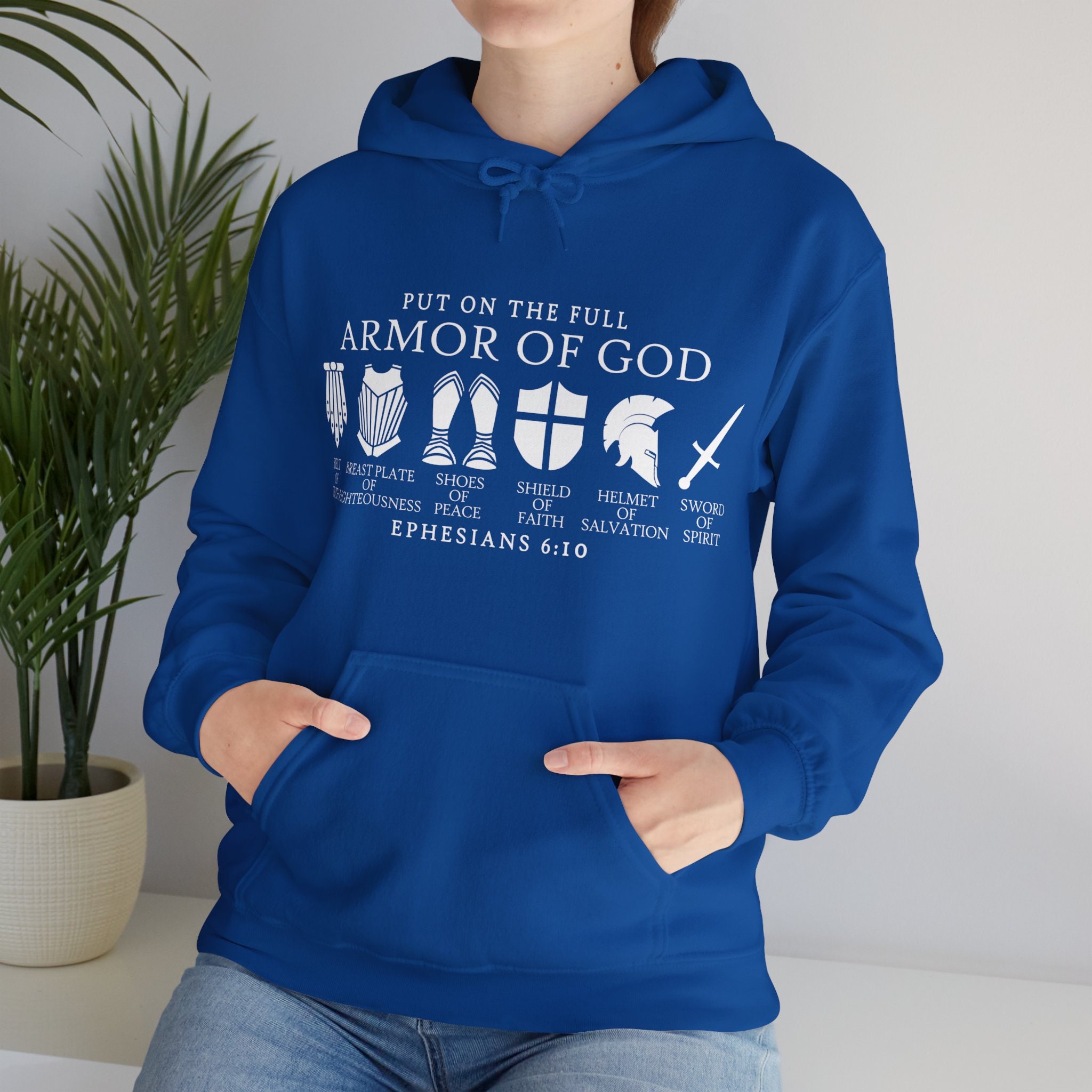 Religious Armor of God Hoodie, Christian Hoodie, Religious Hoodie, Gift ...