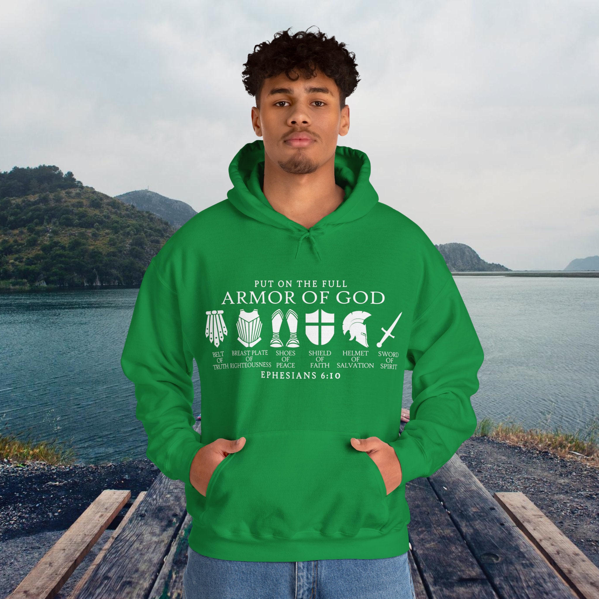 Religious Armor of God Hoodie, Christian Hoodie, Religious Hoodie, Gift ...