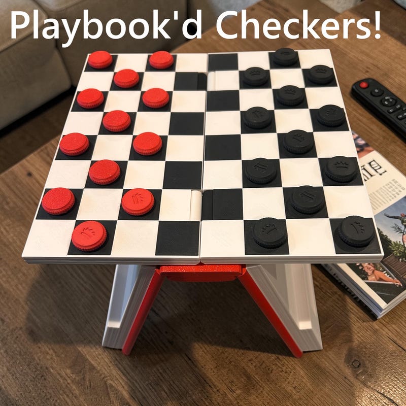 Checkers Game Game Table - Etsy