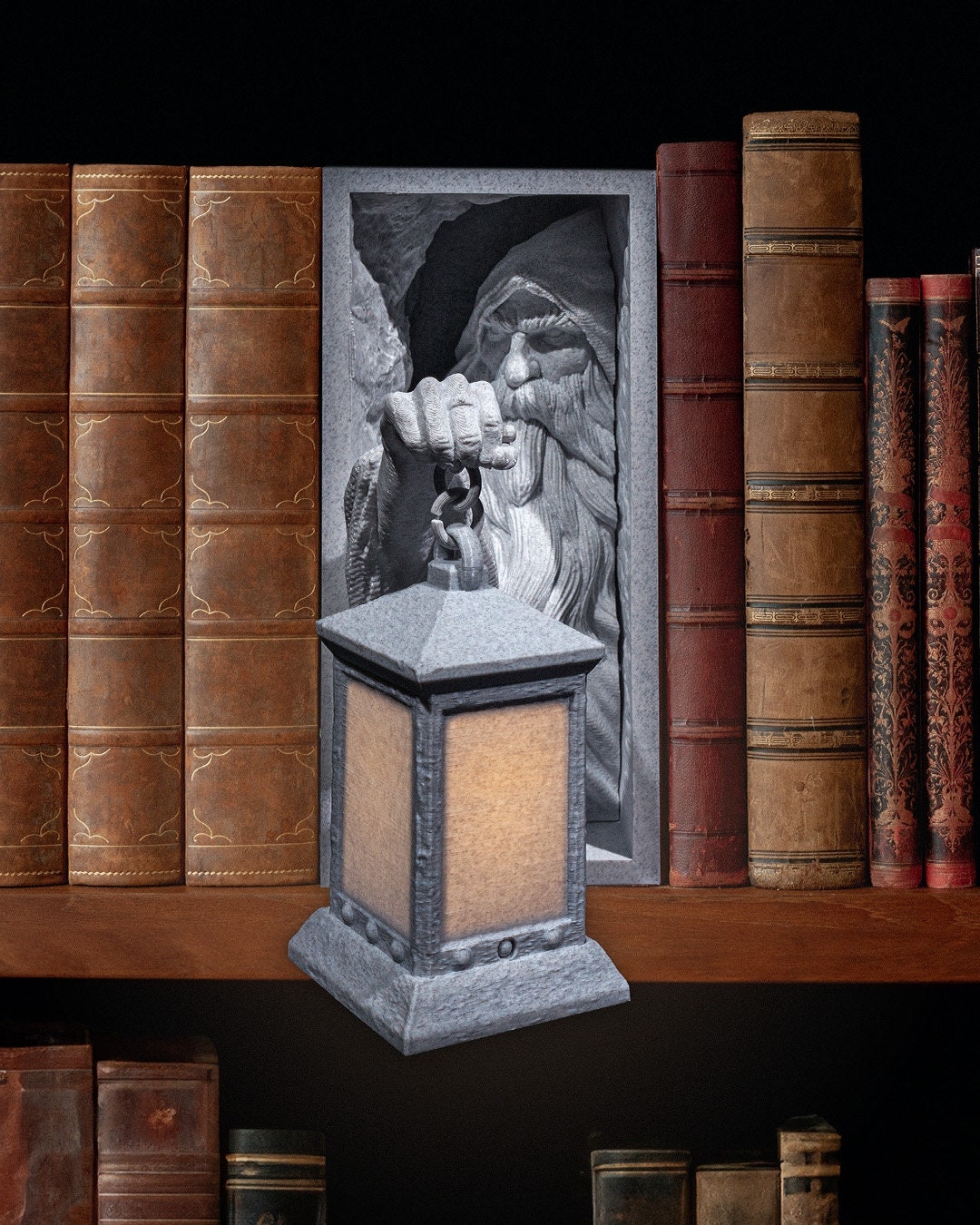 Enchanted Mage Wizard Book Nook Set: Illuminate Your Bookshelf With ...