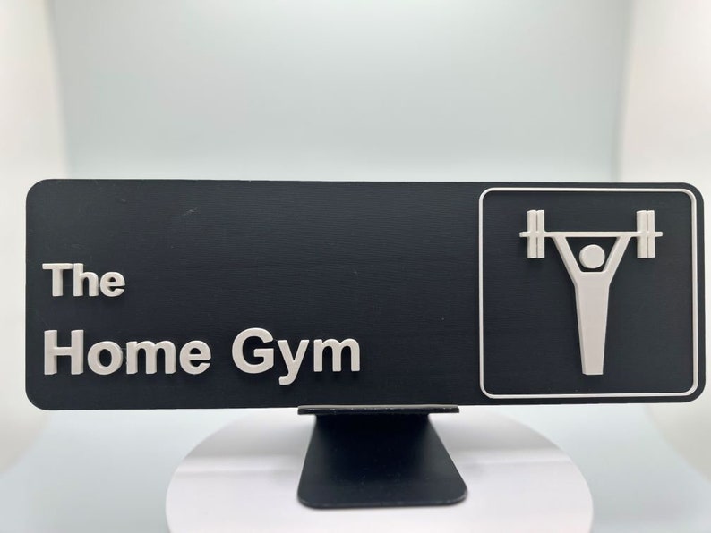 Personalized Home Gym Door Sign With Customizable Name | Fitness Decor ...