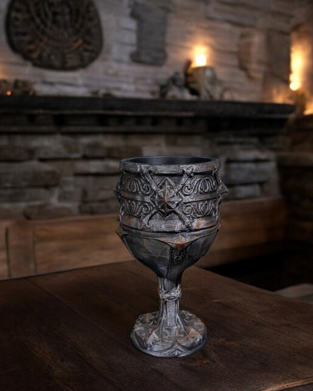 Roman Empire Goblet Set Hand-painted Glassware With Bonus Eggshell ...