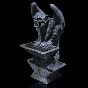 Hand Painted Gargoyle Tower Backflow Incense Burner: Gothic Decor - Etsy