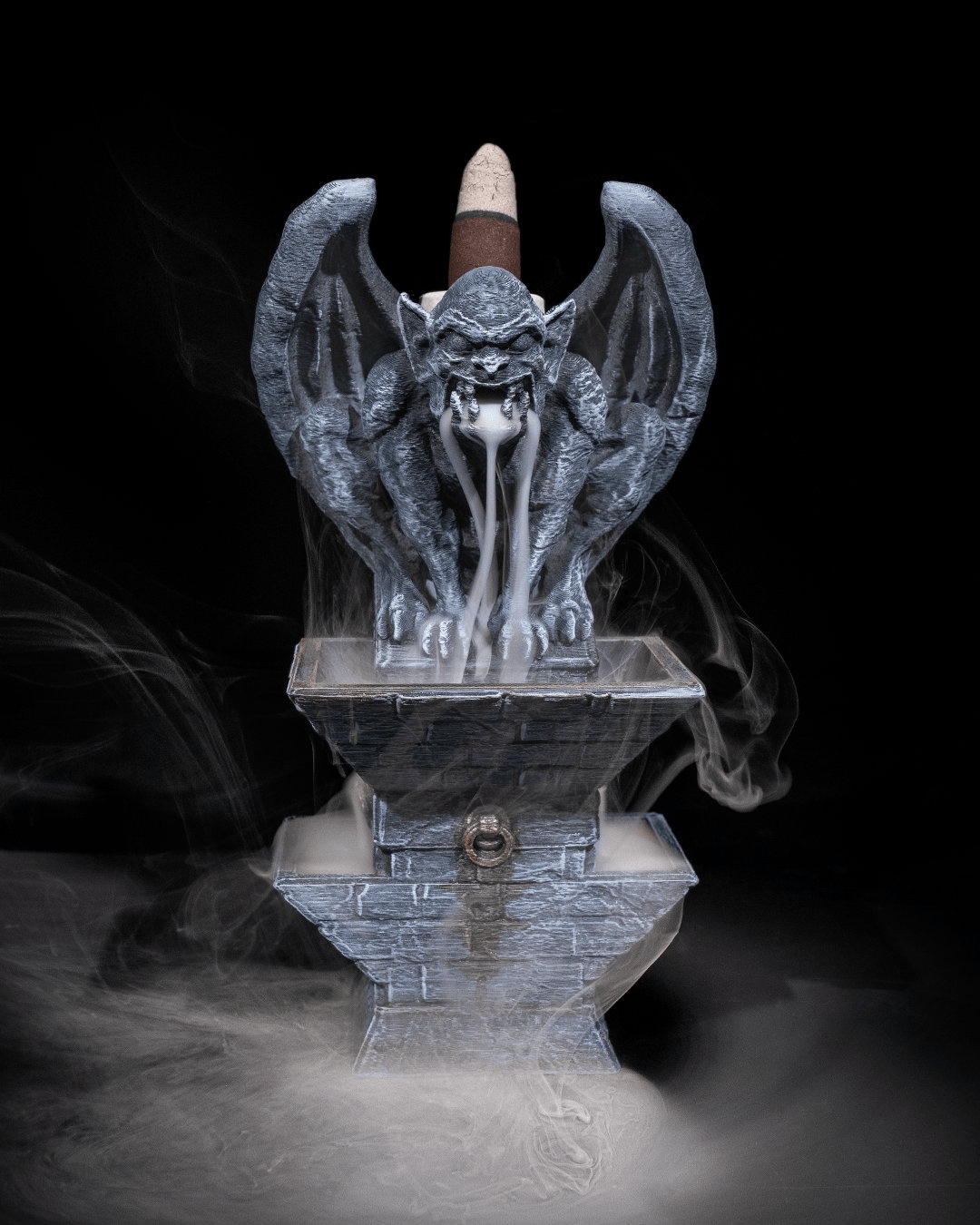 Hand Painted Gargoyle Tower Backflow Incense Burner: Gothic Decor - Etsy