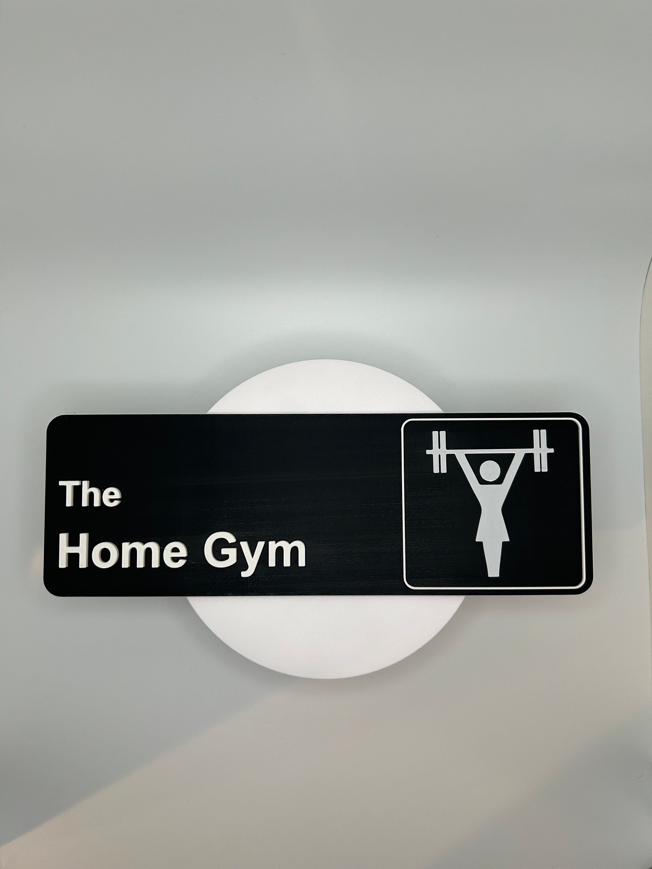 Personalized Home Gym Door Sign With Customizable Name Fitness Decor ...