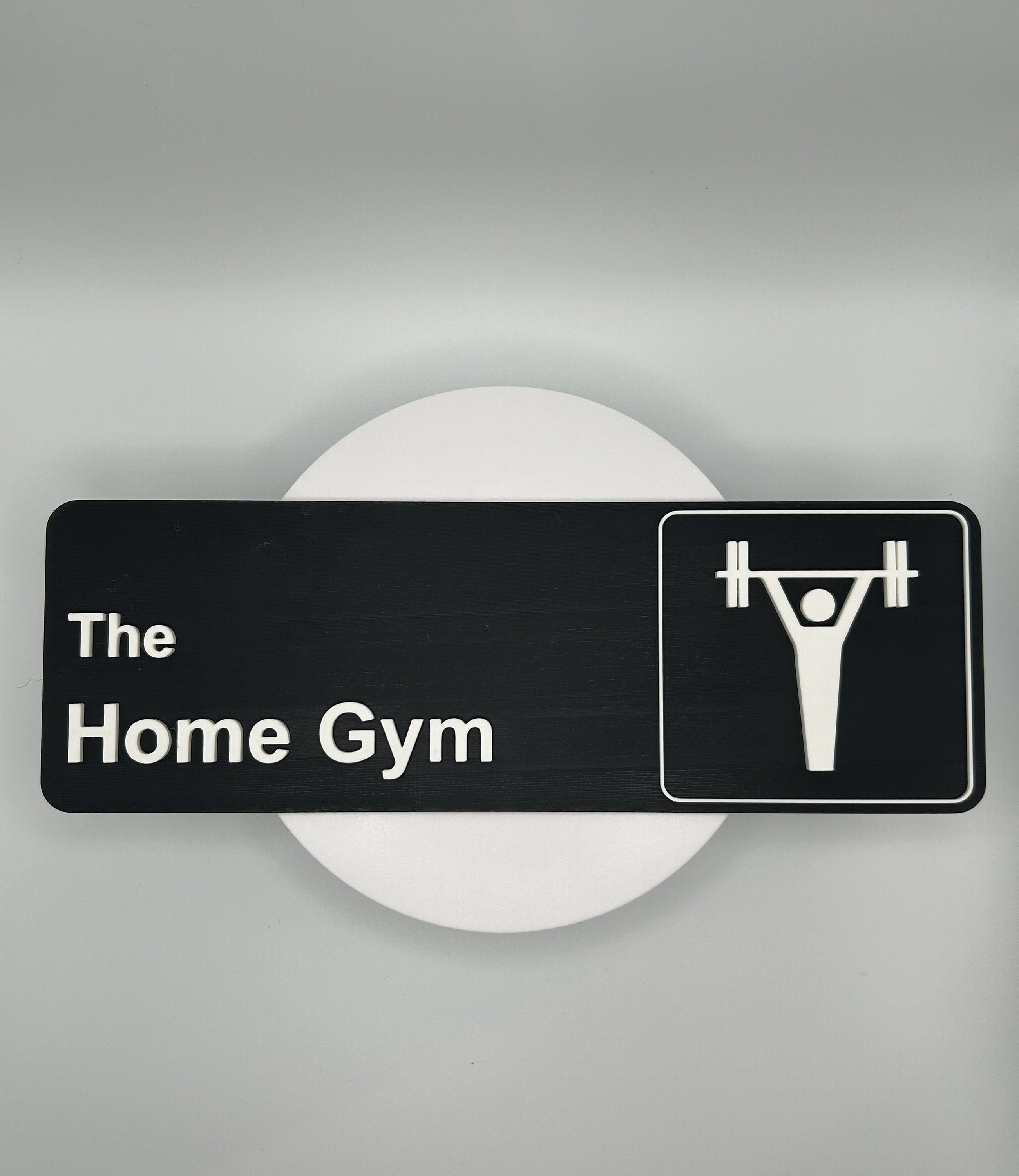 Personalized Home Gym Door Sign With Customizable Name Fitness Decor ...