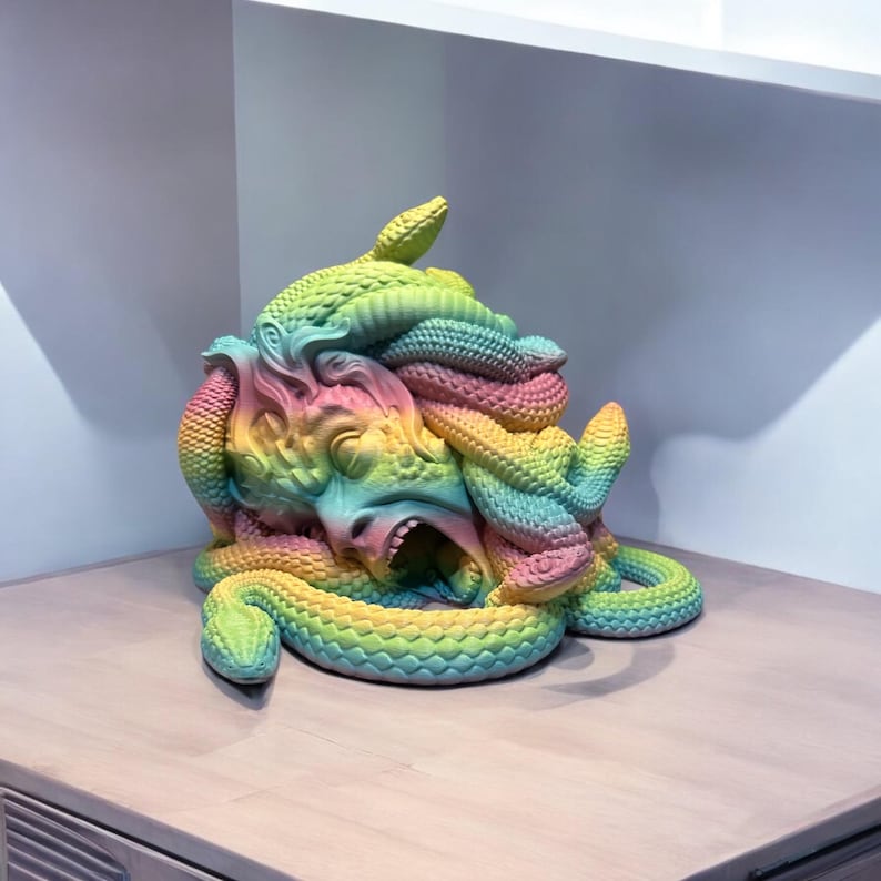 Medusa Dice Tower: 3D Printed Gorgon Demise Tower - Etsy