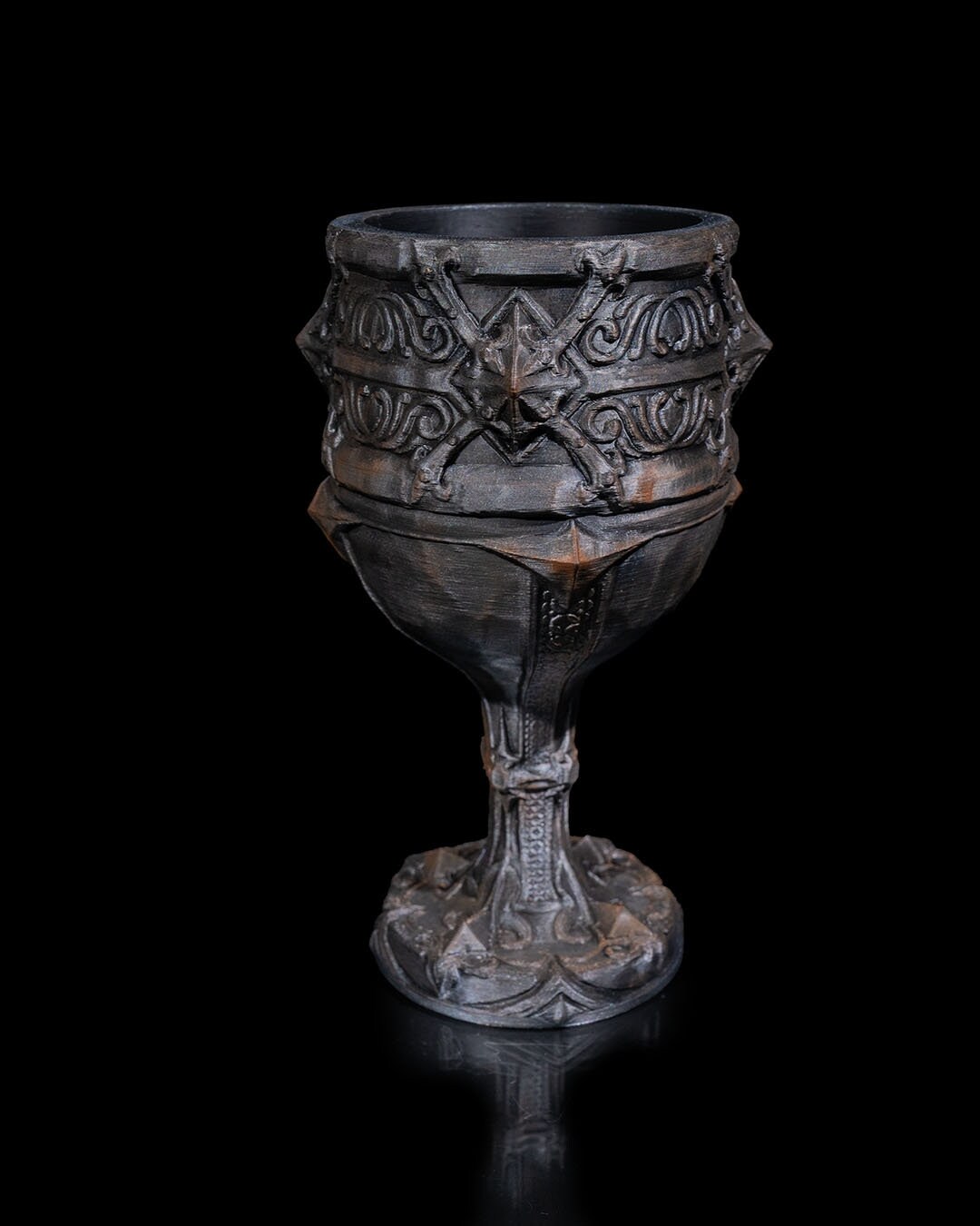 Roman Empire Goblet Set - Hand-painted Glassware With Bonus Eggshell ...