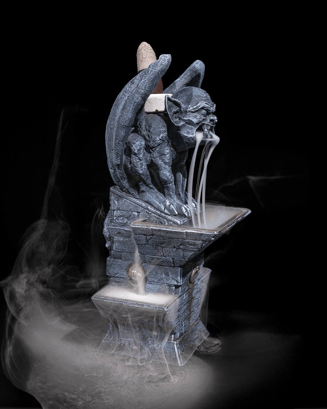 Hand Painted Gargoyle Tower Backflow Incense Burner: Gothic Decor - Etsy