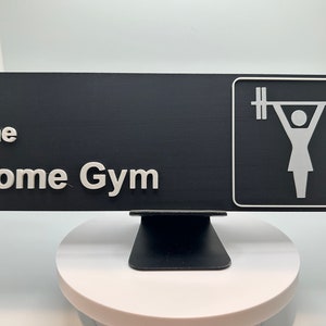 Personalized Home Gym Door Sign With Customizable Name | Fitness Decor ...