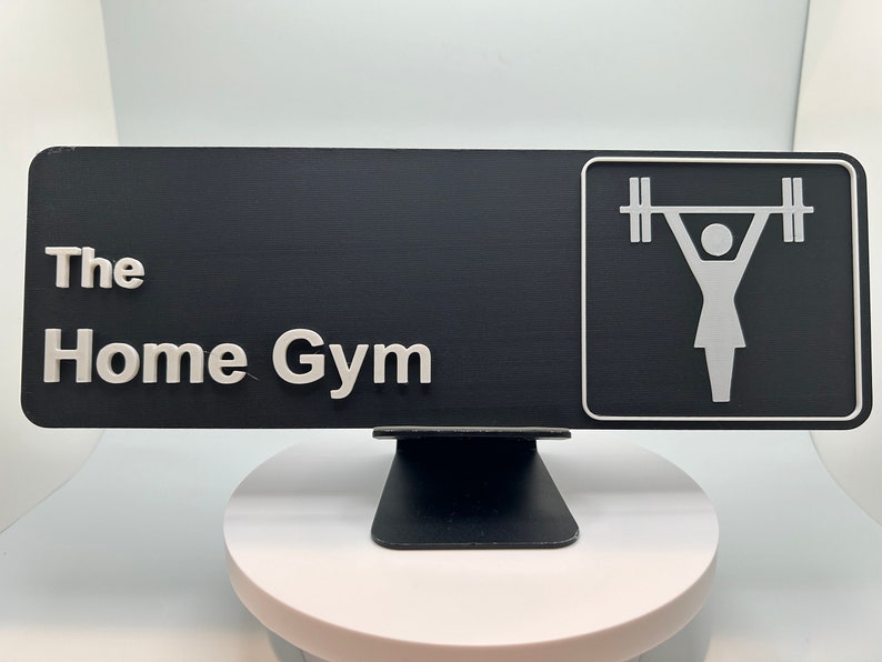 Personalized Home Gym Door Sign With Customizable Name | Fitness Decor ...