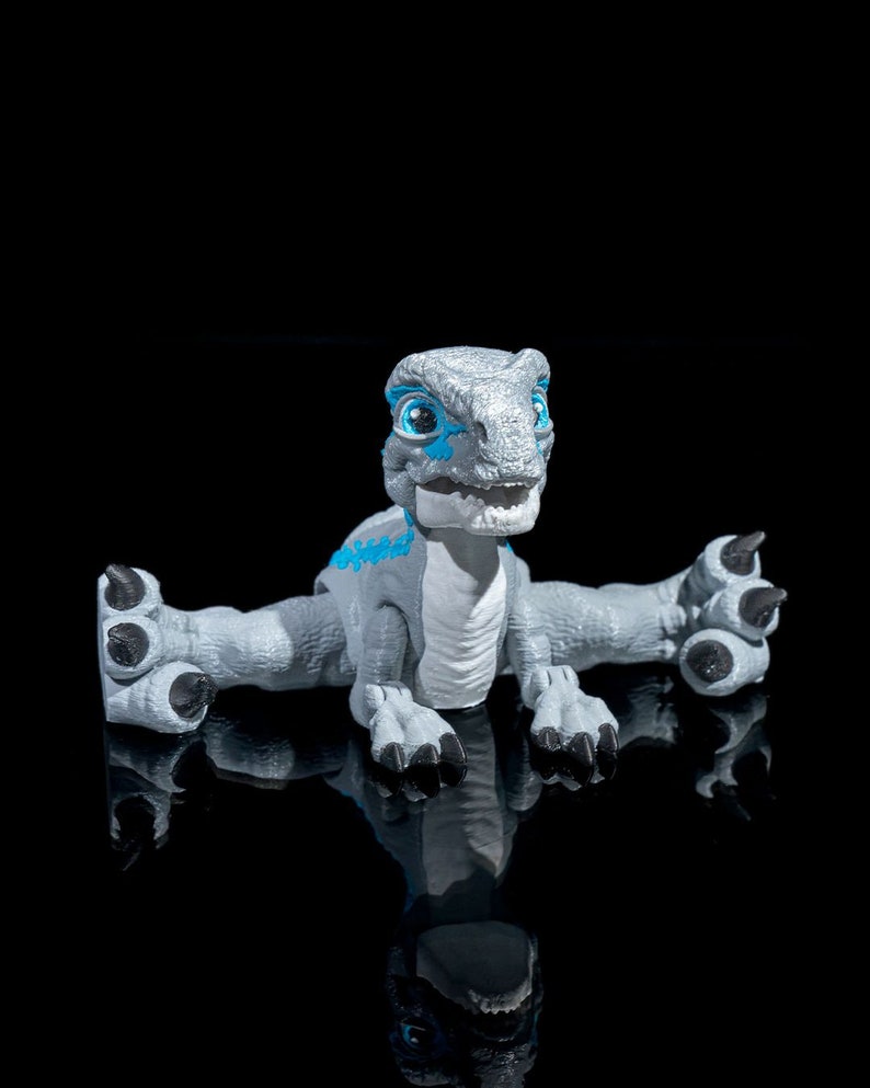 Handcrafted Articulated Veloci-raptor Toy 5 Inches Tall - Etsy