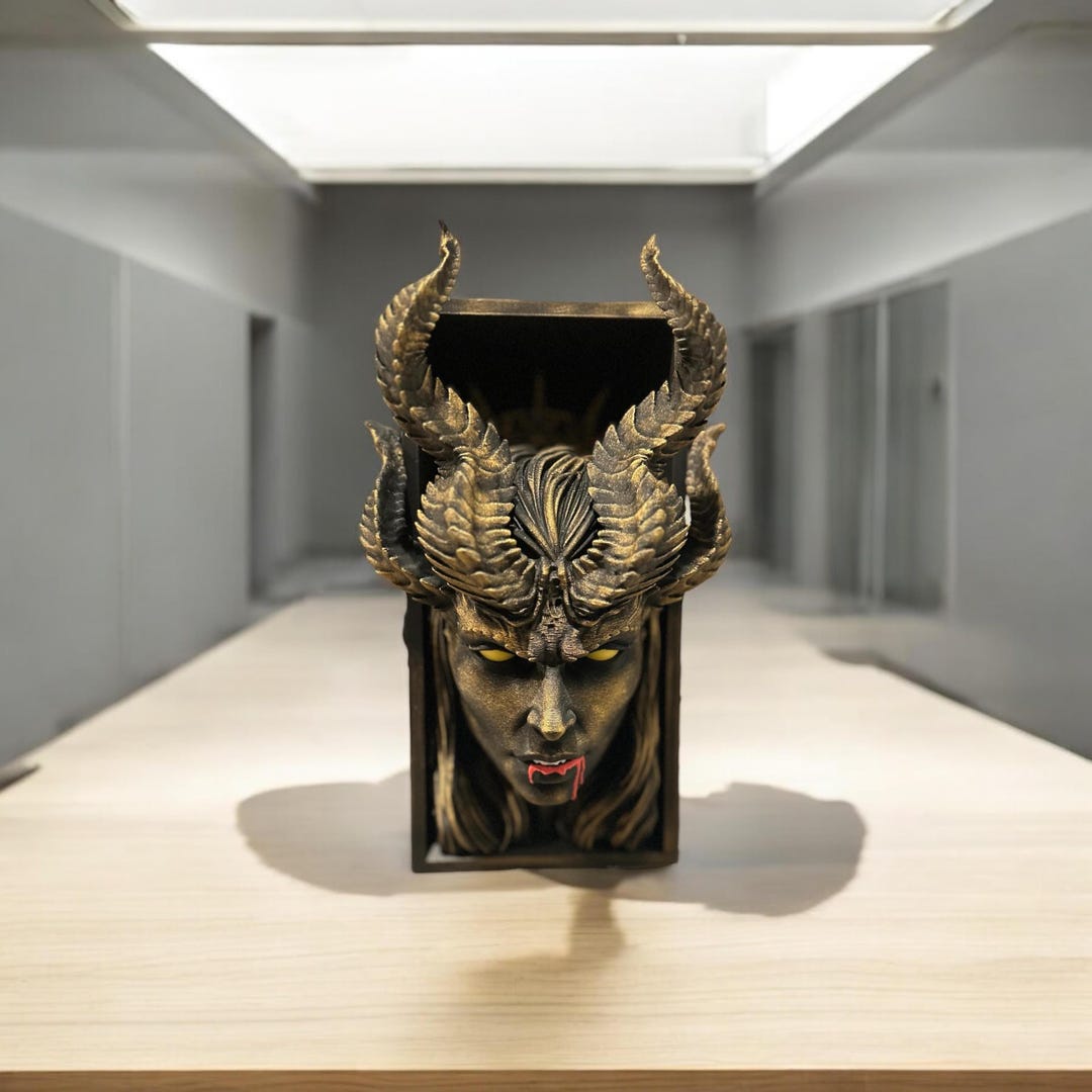 Demon Book Nook | Wow | Succubus | Dark Fantasy Shelf Insert | Gothic ...