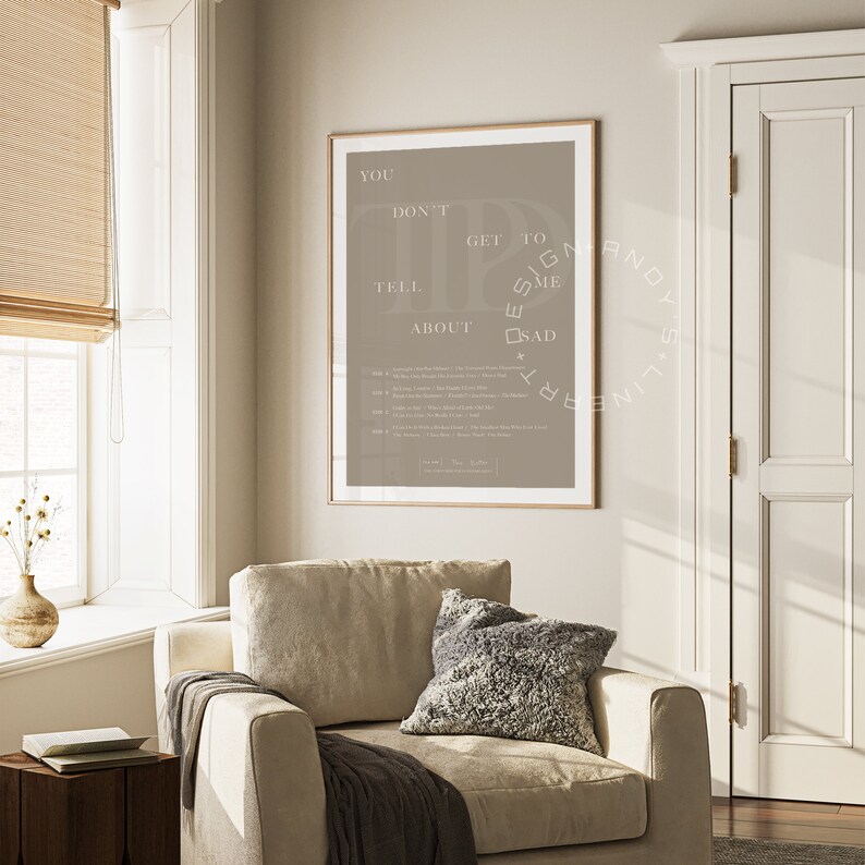 The Tortured Poets Department Track Listing Printable Poster, Swiftie ...